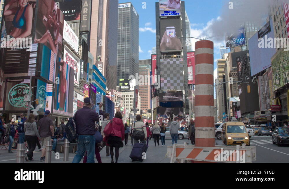Times Square in the heart of Manhattan Stock Video Footage - Alamy