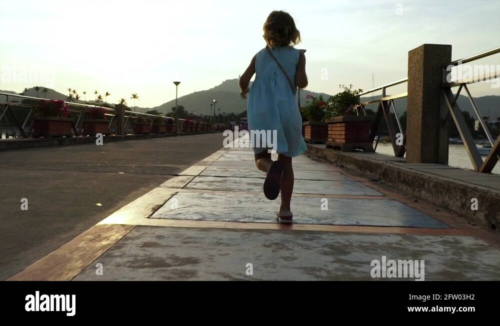 Little girl running back view Stock Videos & Footage - HD and 4K Video ...