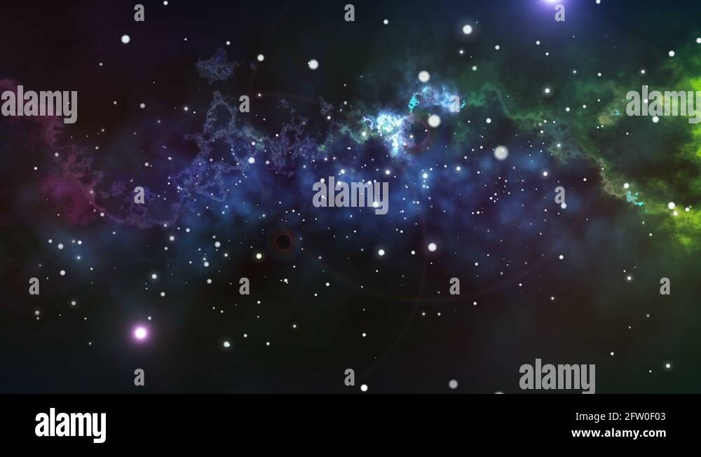 Infinite space background with nebula and stars Stock Video Footage - Alamy