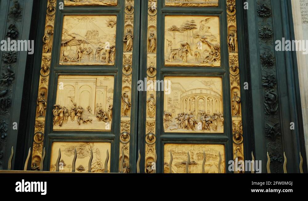 Bronze doors duomo florence Stock Videos & Footage - HD and 4K Video ...