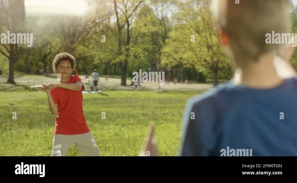 Boys playing stick ball Stock Videos & Footage - HD and 4K Video Clips ...