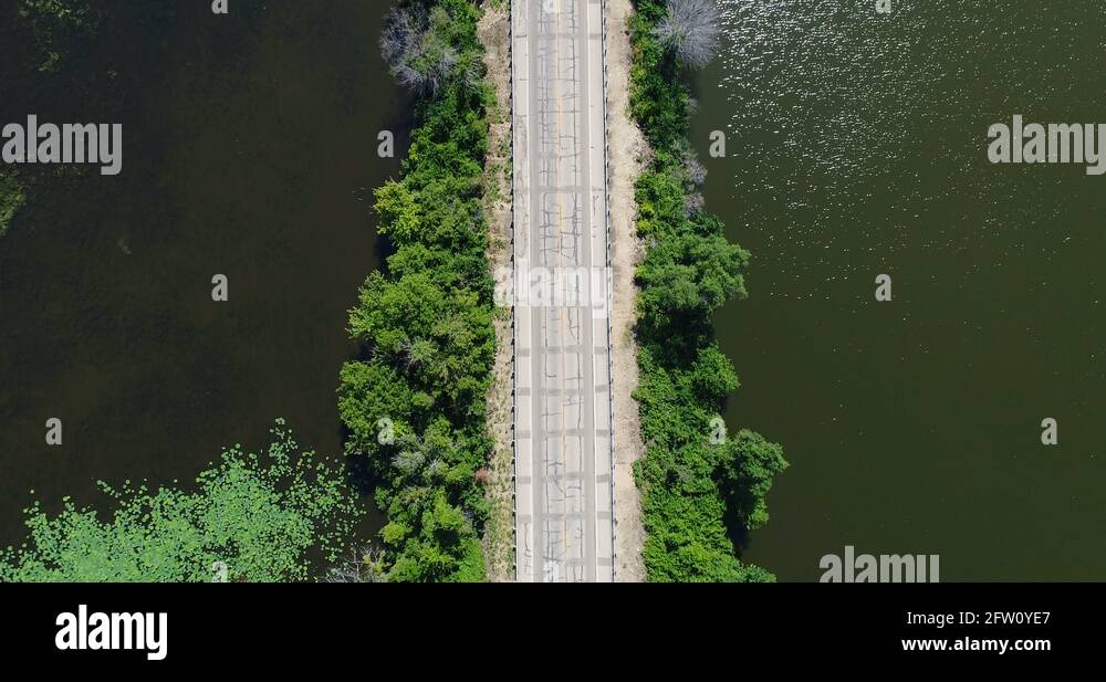 Aerial top view bridge road Stock Videos & Footage - HD and 4K Video ...