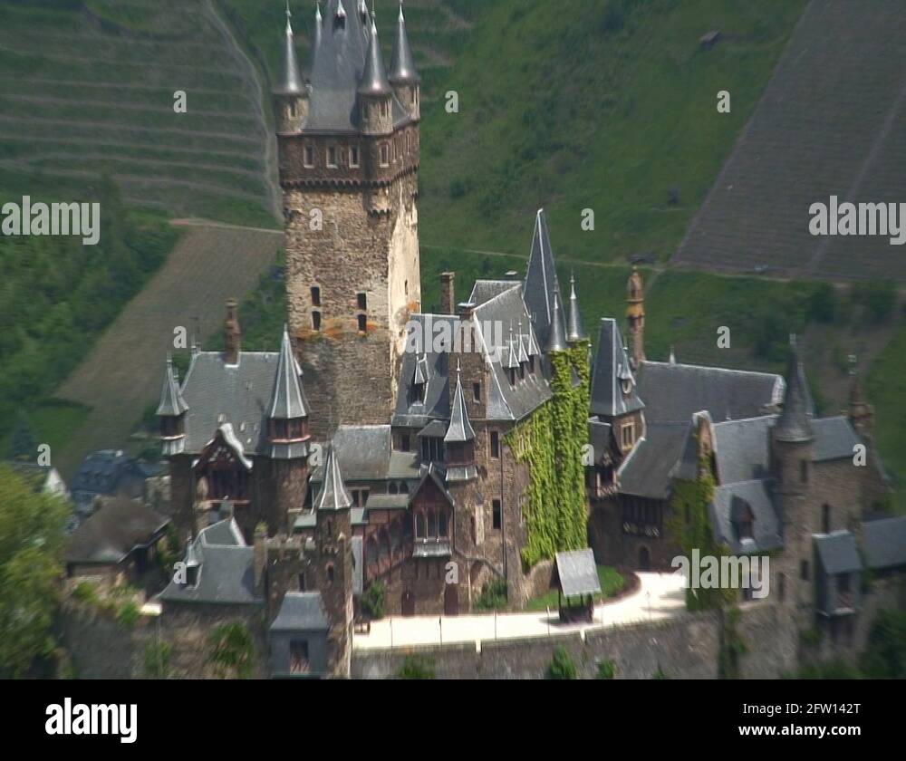 Germany mosel valley cochem castle cochem Stock Videos & Footage - HD ...