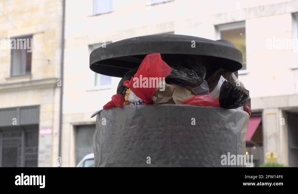 Overflowing trash can park Stock Videos & Footage - HD and 4K Video ... Overflowing trash can park Stock Videos & Footage - HD and 4K Video ...