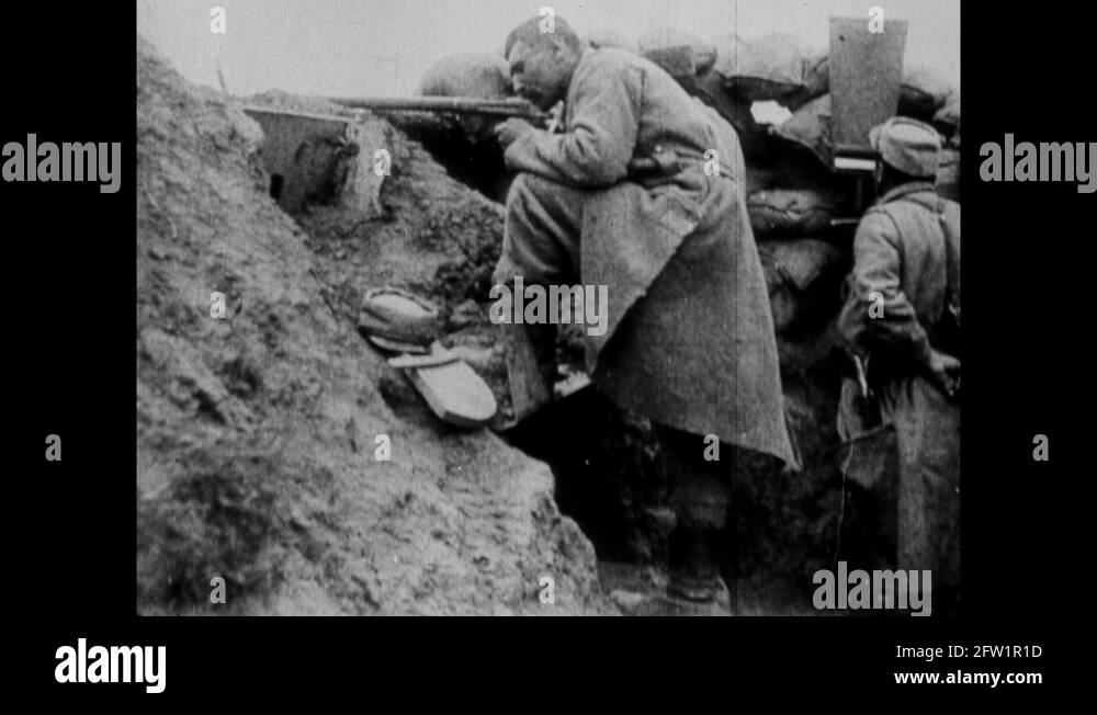 1916-Trench Warfare / First World War / France / 1916 Stock Video ...