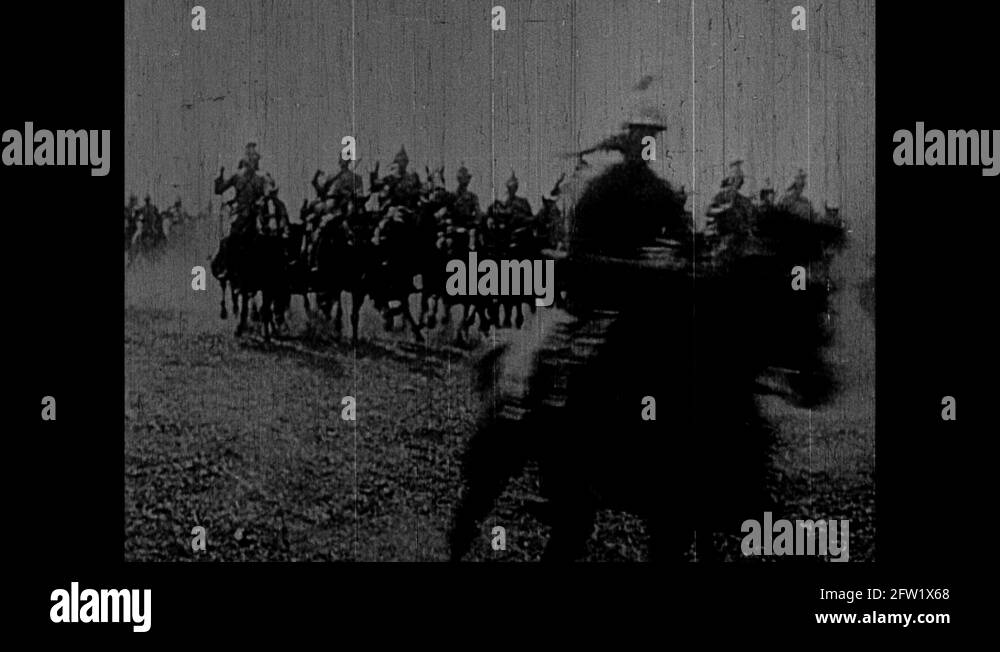 1918-Cavalry / Europe / First World War / 1914 - 1918 Stock Video ...