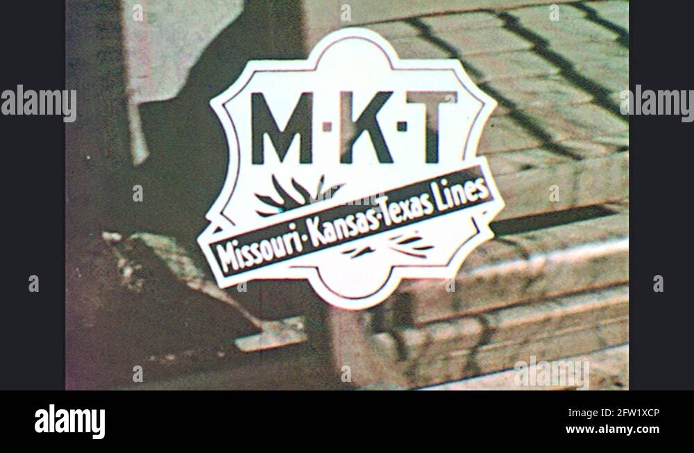 1950s: UNITED STATES: logo. Railroad lines logos Stock Video Footage ...