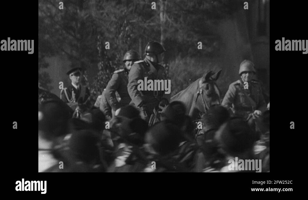 1935-Benito Mussolini / Parade / Rome / Italy / 1935 Stock Video ...
