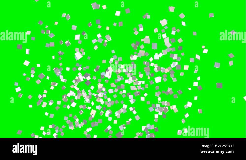 Animated loop able moving silver white rectangular box particles Stock ...