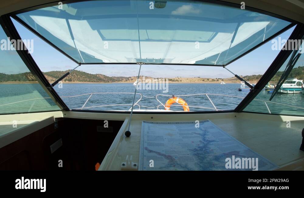 inside Luxury Yacht cruising in river 4k Stock Video Footage - Alamy