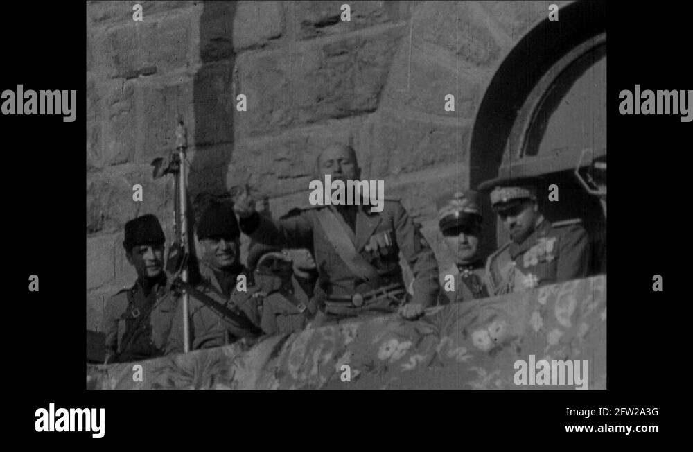1935-Benito Mussolini / Speech / Italy / 1935 Stock Video Footage - Alamy