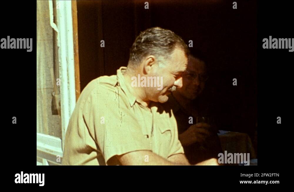 1944-Mont Saint-Michel / Ernest Hemingway/ War Reporter / 1944 Stock ...