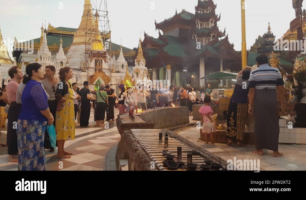 Shwedagon pagoda myanmar yangon Stock Videos & Footage - HD and 4K ...