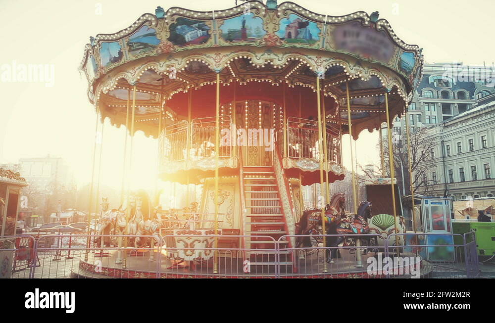 Vintage fairground carousel Stock Videos & Footage - HD and 4K Video ...