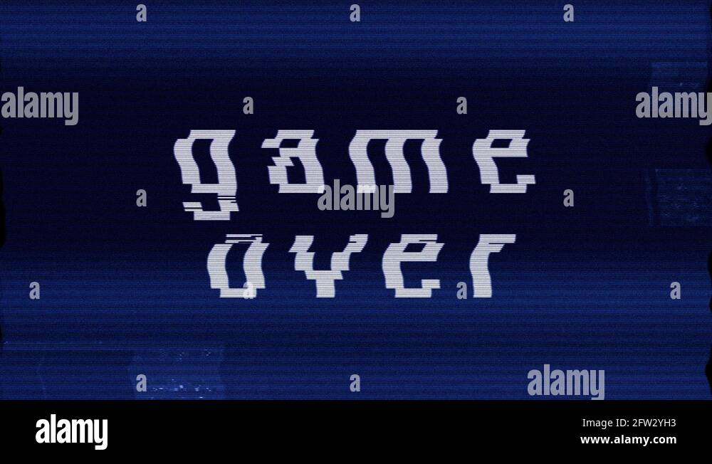 Game over - arcade video game finish screen Stock Video Footage - Alamy