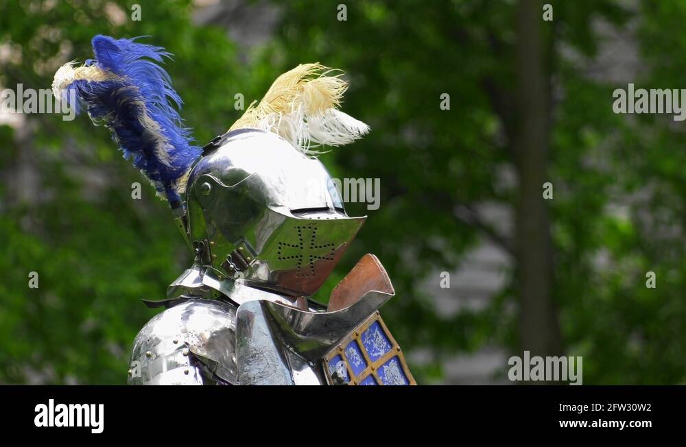 Knight in helmet with feather Stock Videos & Footage - HD and 4K Video ...