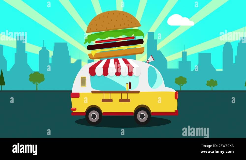 Burger car Stock Videos & Footage - HD and 4K Video Clips - Alamy