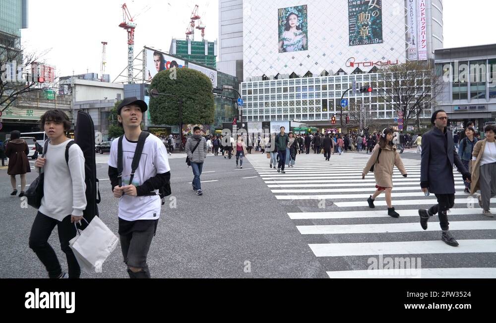 Shibuya Crossing, Tokyo, the busiest road intersection in the world ...