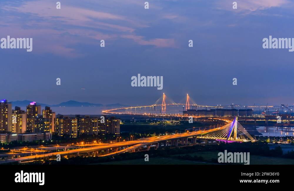 Incheon bridge construction Stock Videos & Footage - HD and 4K Video ...
