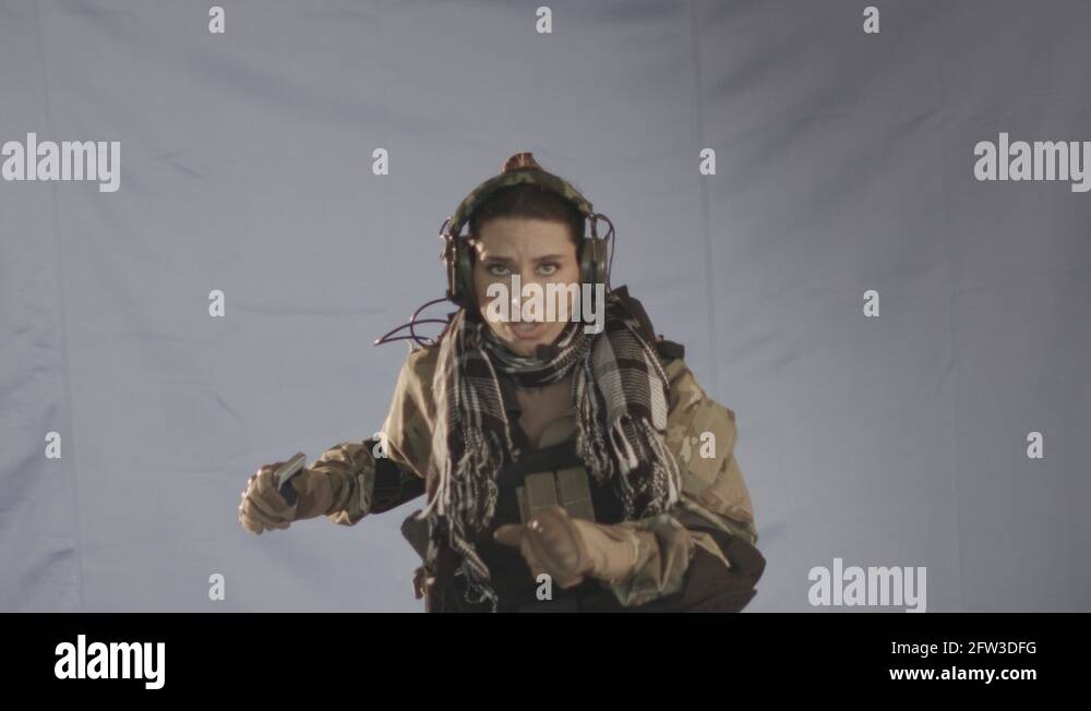 Beautiful female soldier Stock Videos & Footage - HD and 4K Video Clips ...