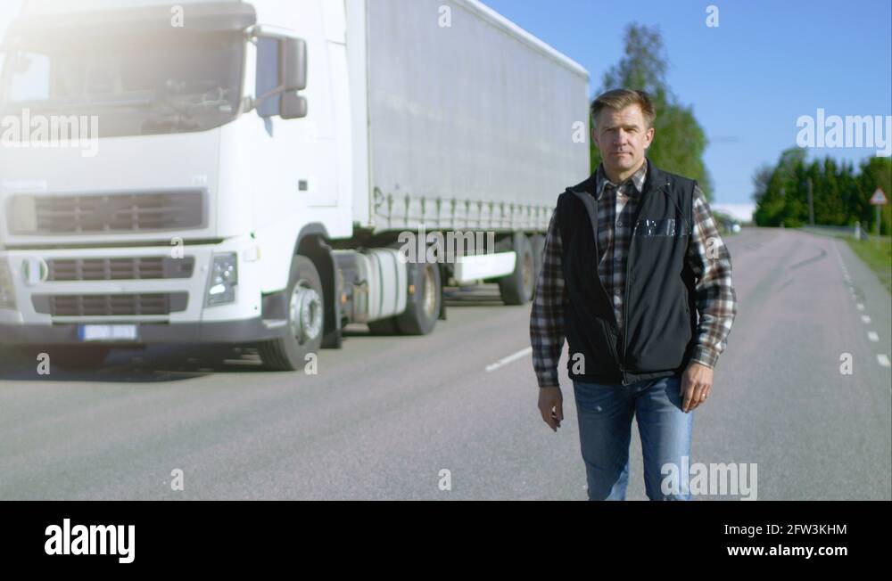 Truck driver tractor trailer truck Stock Videos & Footage - HD and 4K ...