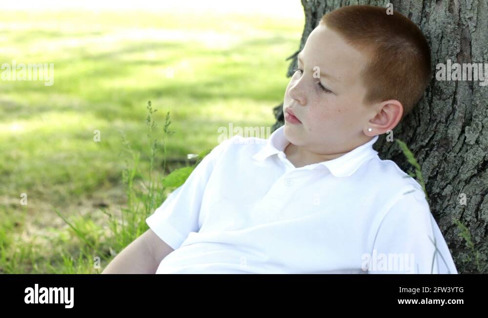 Kid leaning against tree Stock Videos & Footage - HD and 4K Video Clips ...
