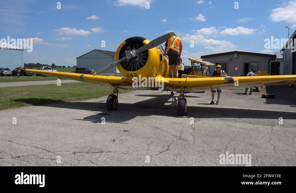 MK4 Harvard Aircraft On Display Of The Canadian Harvard Aircraft ...