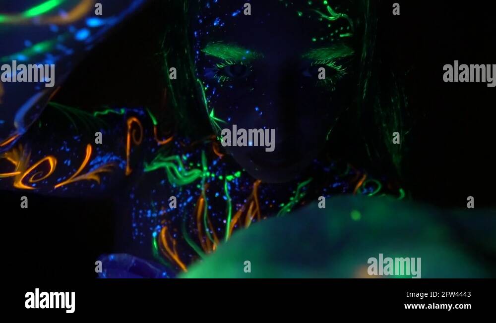 Neon glow body paint Stock Videos & Footage - HD and 4K Video Clips - Alamy