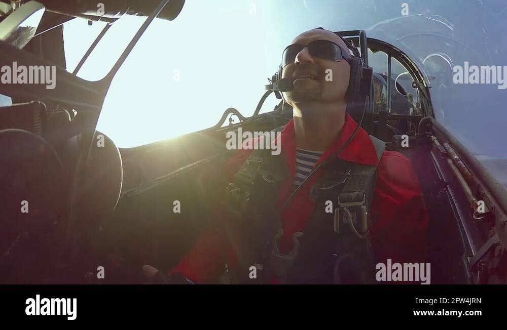 Pilot having Overload in the cockpit of a jet aircraft Stock Video ...