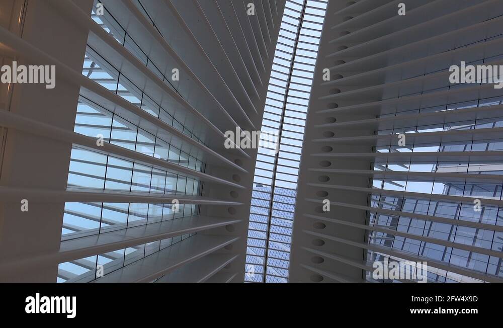 Futuristic building the Oculus in New York, UHD 4k Stock Video Footage ...