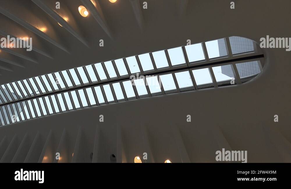 Futuristic building the Oculus in New York, UHD 4k Stock Video Footage ...