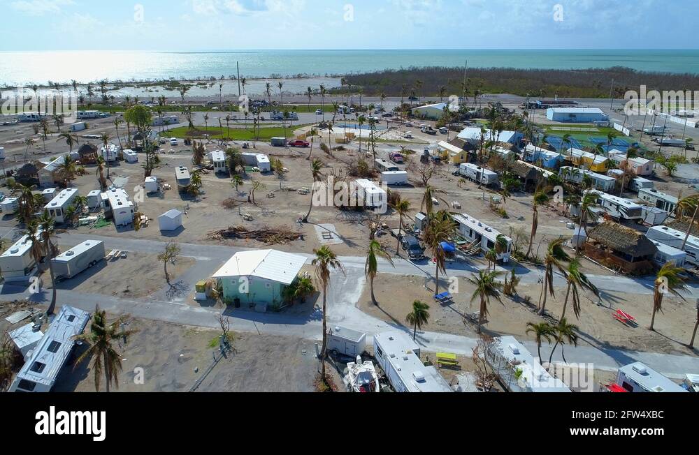 Florida Keys Hurricane Irma destruction 4k Stock Video Footage - Alamy