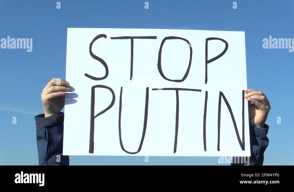 Stop putin banner Stock Videos & Footage - HD and 4K Video Clips - Alamy