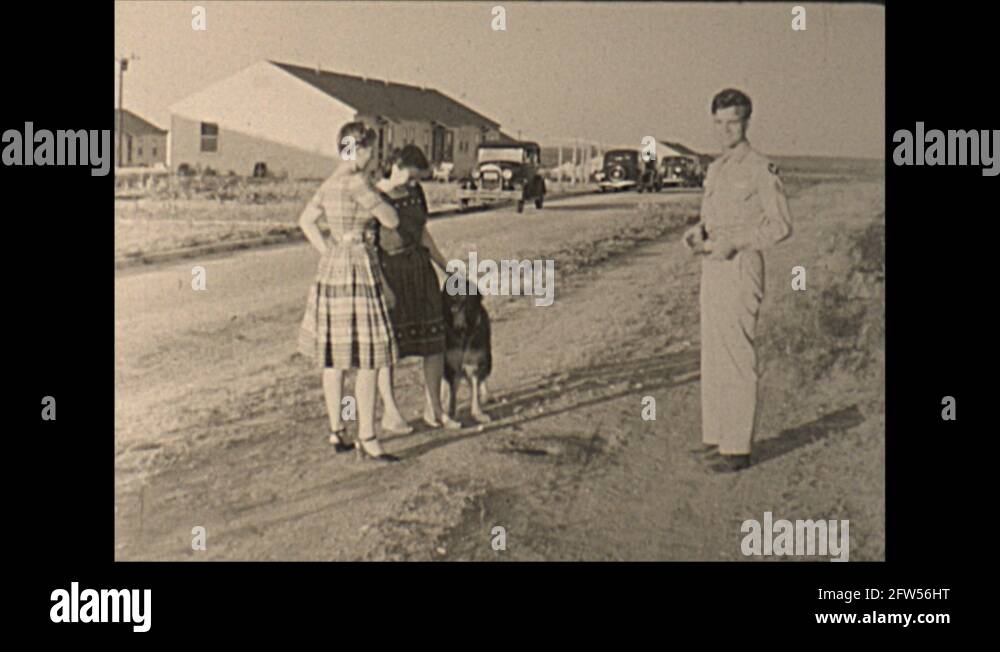 Vintage 16mm film, 1942 Laredo, Laredo Army Air Force base war time ...