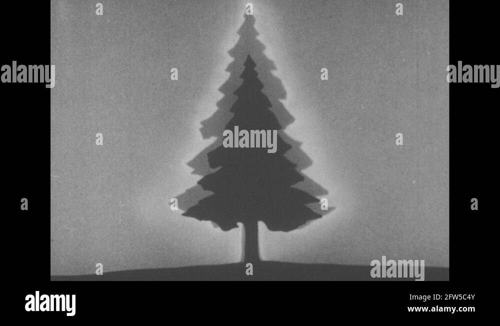 1930s: United States: Animation Of Pine Tree. Animation Of Saw Timber ...