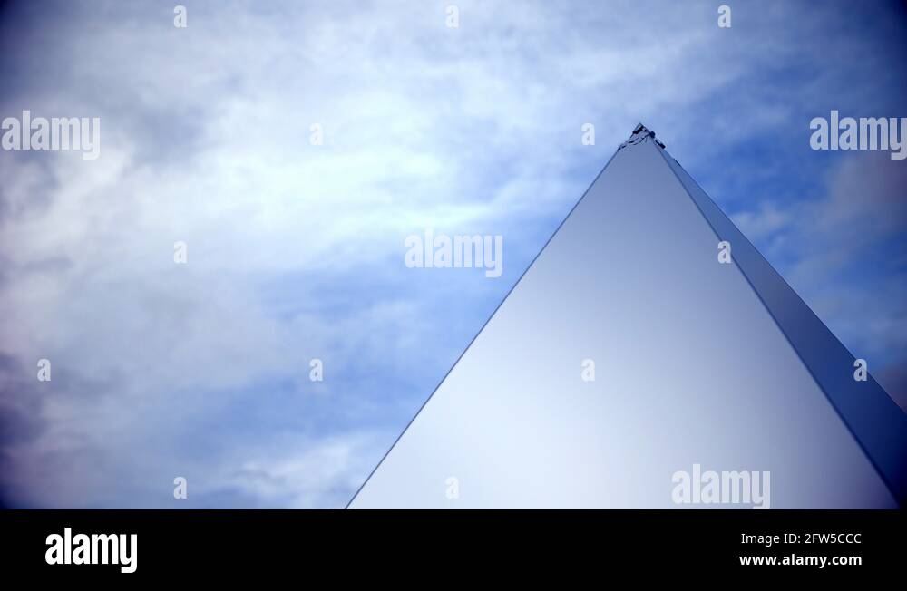 White pyramid shell crumbling to reveal a gold interior Stock Video ...