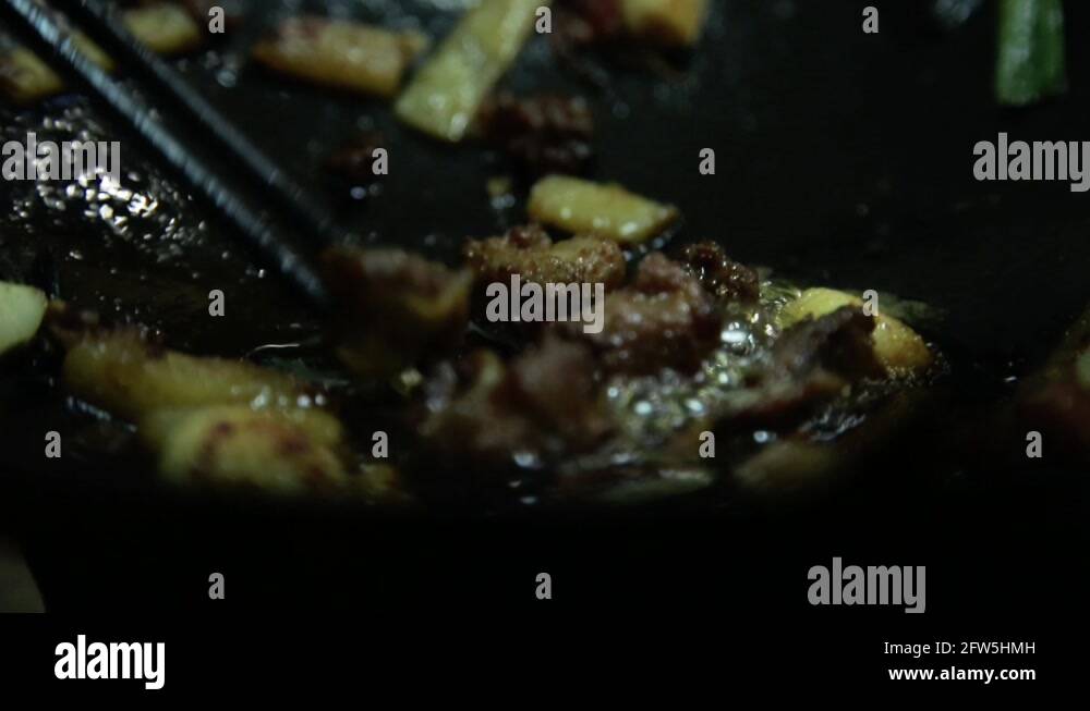 Korea Food in hot pan Korean Restaurant Stock Video Footage - Alamy