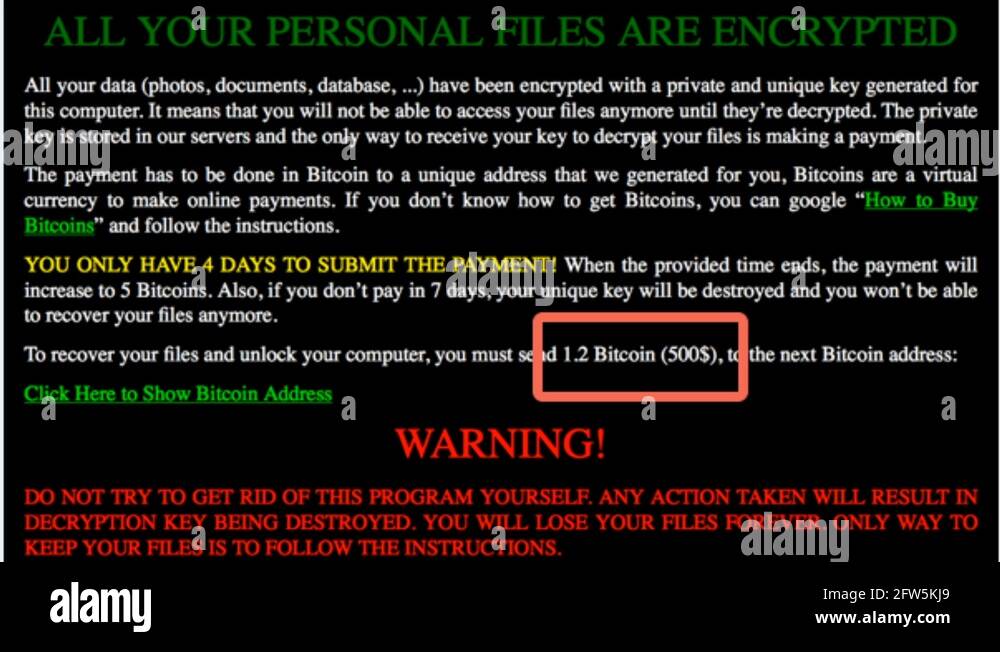 Ransomware screen Stock Videos & Footage - HD and 4K Video Clips - Alamy