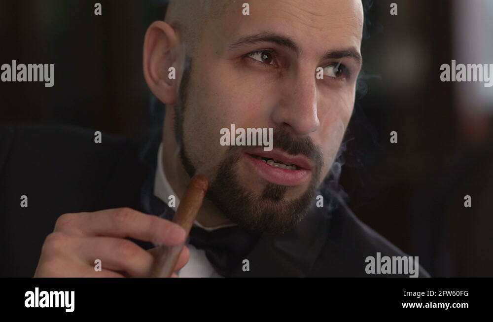 Man in suit smoking cigar Stock Videos & Footage - HD and 4K Video ...