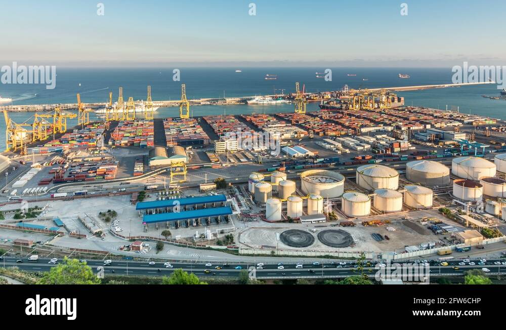 Birds eye view docks warehouse Stock Videos & Footage - HD and 4K Video ...