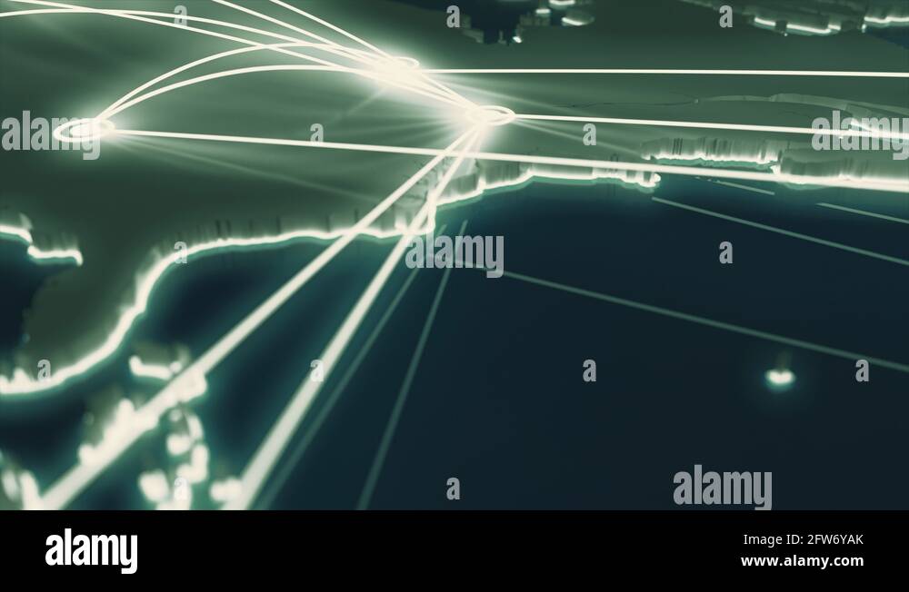 World map with flight paths globe Stock Videos & Footage - HD and 4K ...