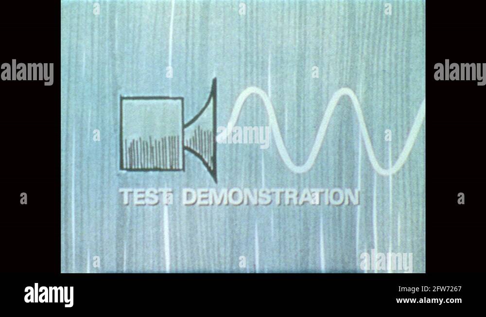 1950s: UNITED STATES: Test demonstration drawing and title. Attack ...