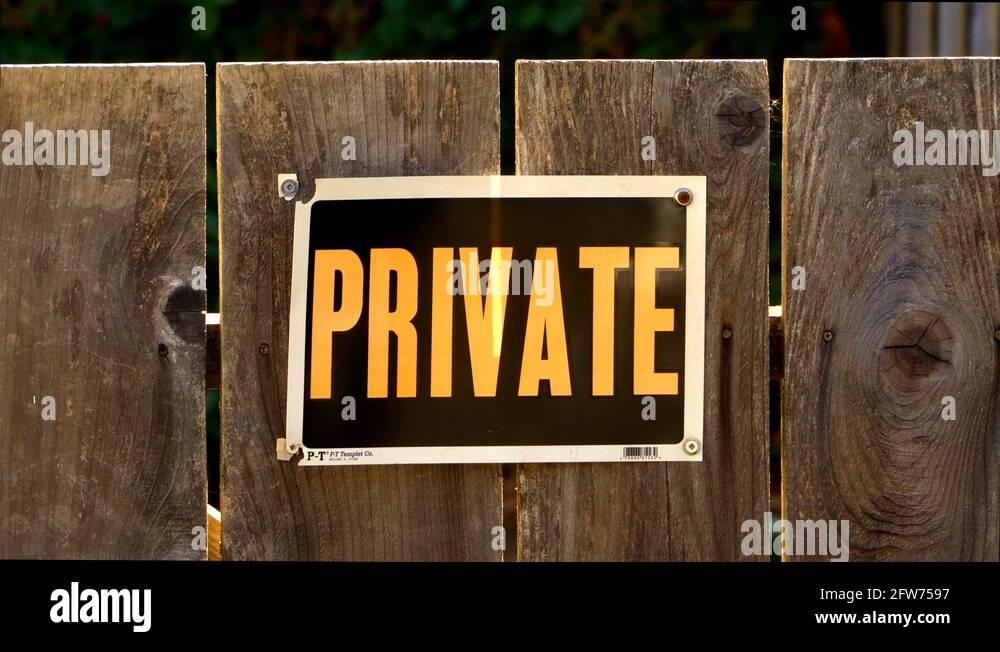 Private Sign, No Access Property Notice, Privacy Entry Request Wood ...