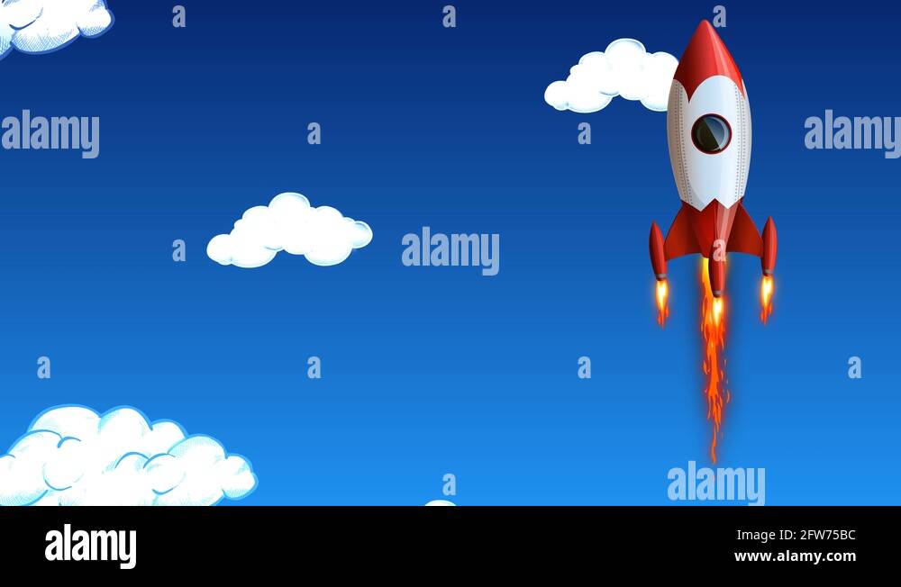 Rocket ship vector Stock Videos & Footage - HD and 4K Video Clips - Alamy