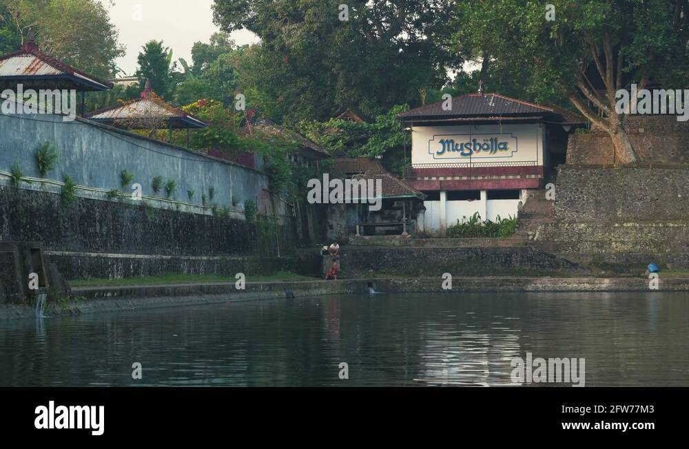Pura Agung Narmada tourist water park Bali Lombok Indonesia July 2017 ...
