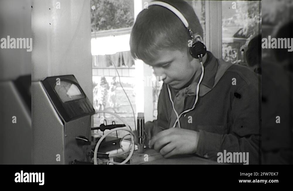 1960s Kids Study Science Electronics Children Learn High Tech Vintage ...