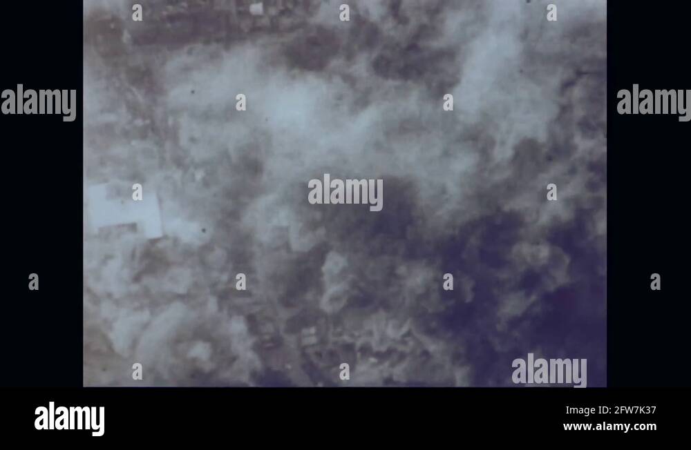 WW2 - View to ground till bombs are exploded Stock Video Footage - Alamy