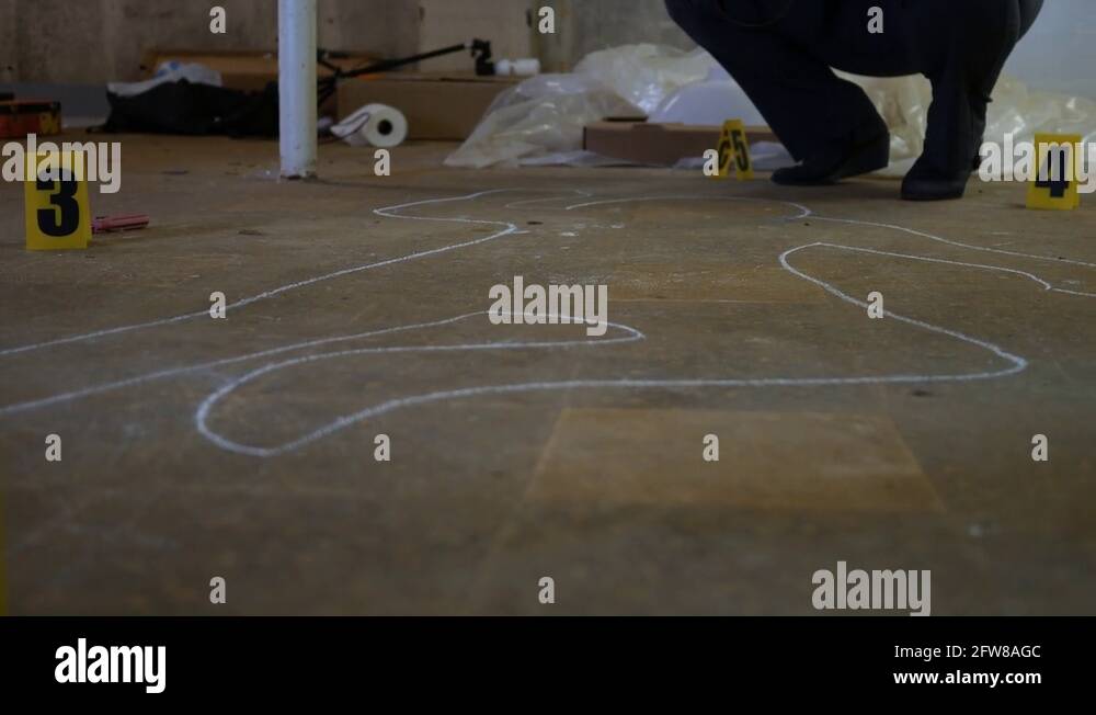 Chalk outline murder Stock Videos & Footage - HD and 4K Video Clips - Alamy