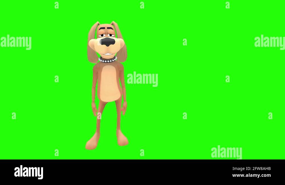 Animated dog character gangsta pose east side Stock Video Footage - Alamy