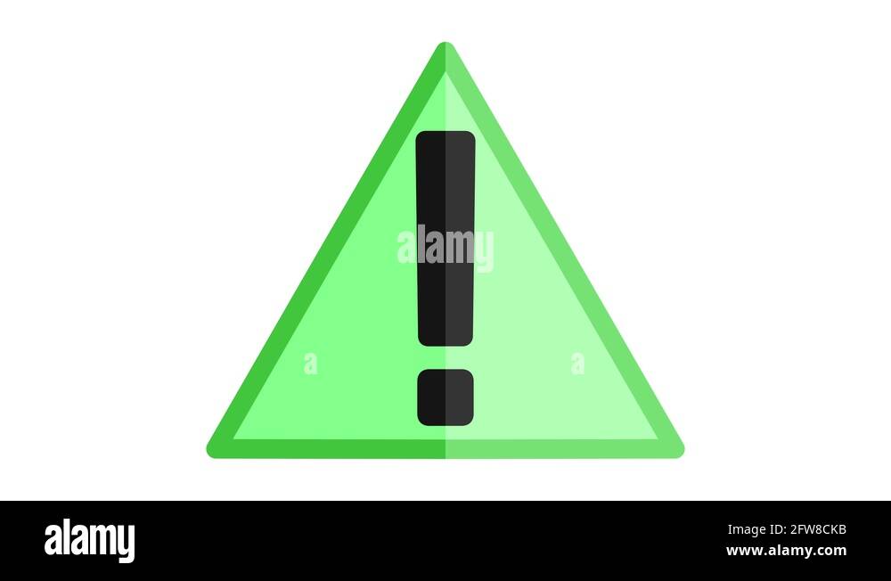 Hazard warning sign with exclamation mark symbol icon in and out ...